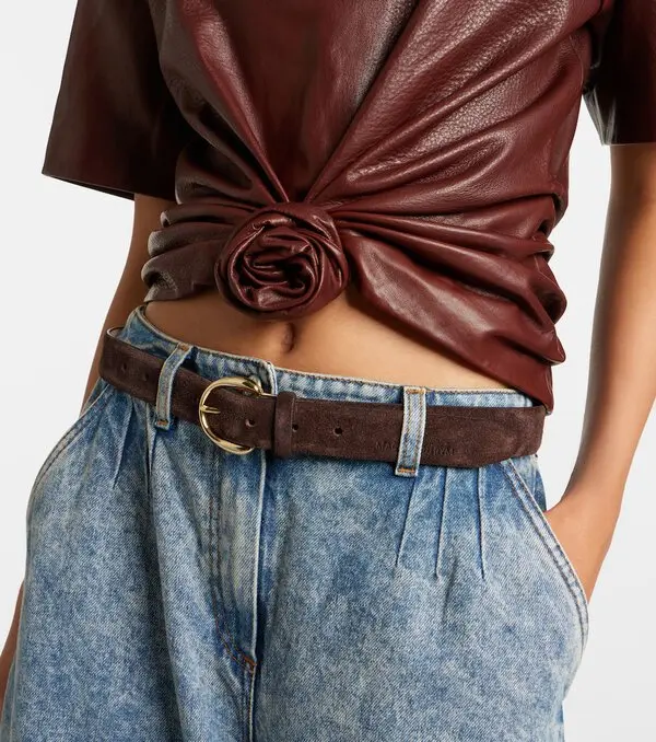 Magda Butrym Cropped Leather Top