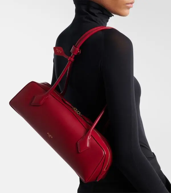 Alaïa Le Teckel Medium Leather Shoulder Bag - Red