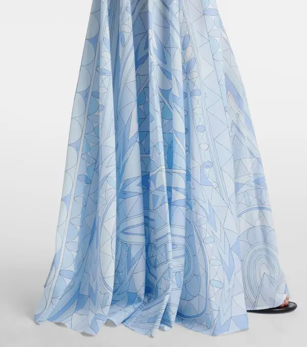 Emilio Pucci Angoli Cotton Maxi Skirt
