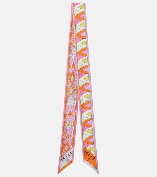 Emilio Pucci Printed Silk Twill Scarf