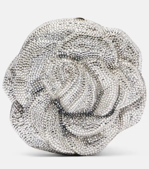 Judith Leiber Embellished Clutch - Silver