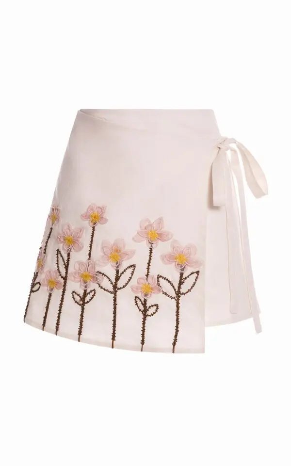 Agua Bendita Embroidered Floral Pareo - Multi
