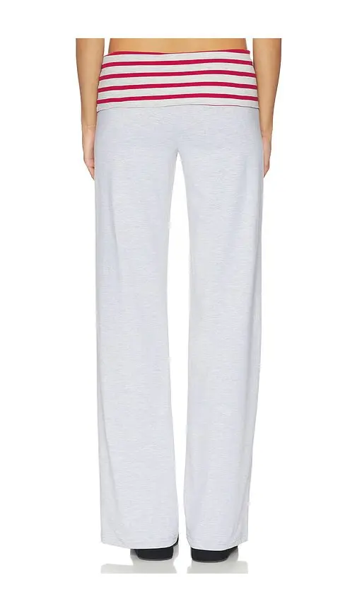 Lioness Jetset Wide Leg Trousers With Striped Waistband