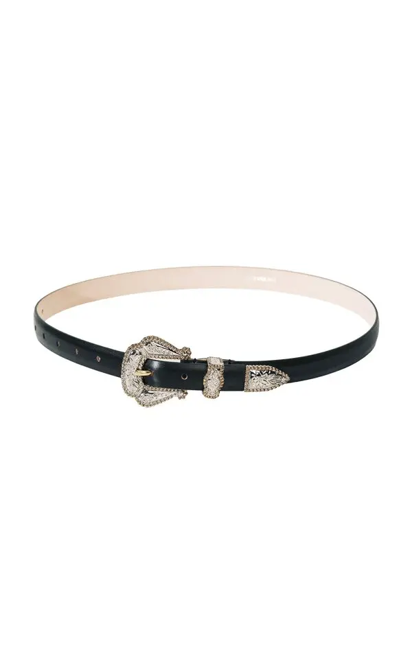 DEHANCHE Santo Leather Belt - Black
