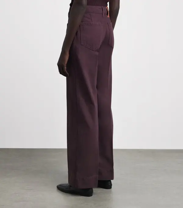 Victoria Beckham Alina High-rise Wide-leg Jeans - Brown