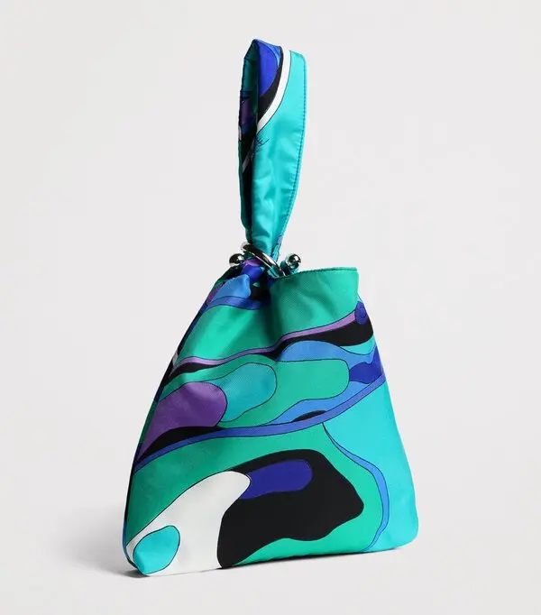 Emilio Pucci Silk Orchidee Top-handle Bag