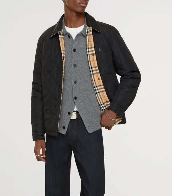 Burberry Quilted Reversible Check Overshirt