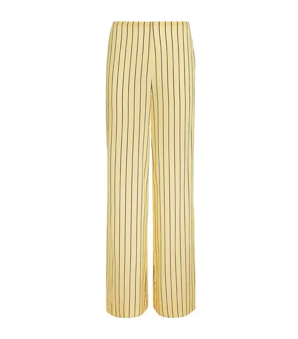 Staud Silk Stripe Stroll Trousers