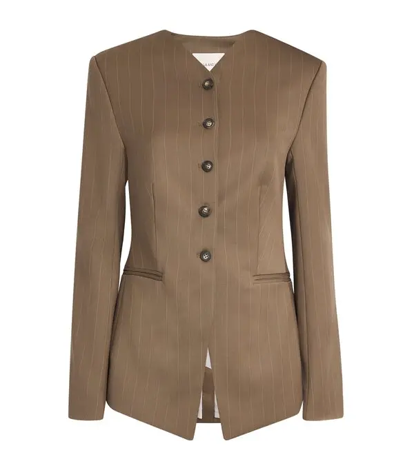 Camilla And Marc Wool-blend Collarless Blazer