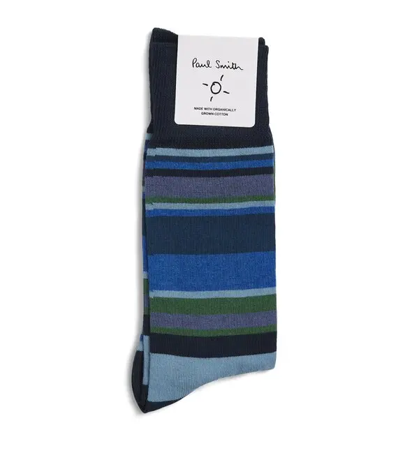 Paul Smith Stripe Socks - Navy
