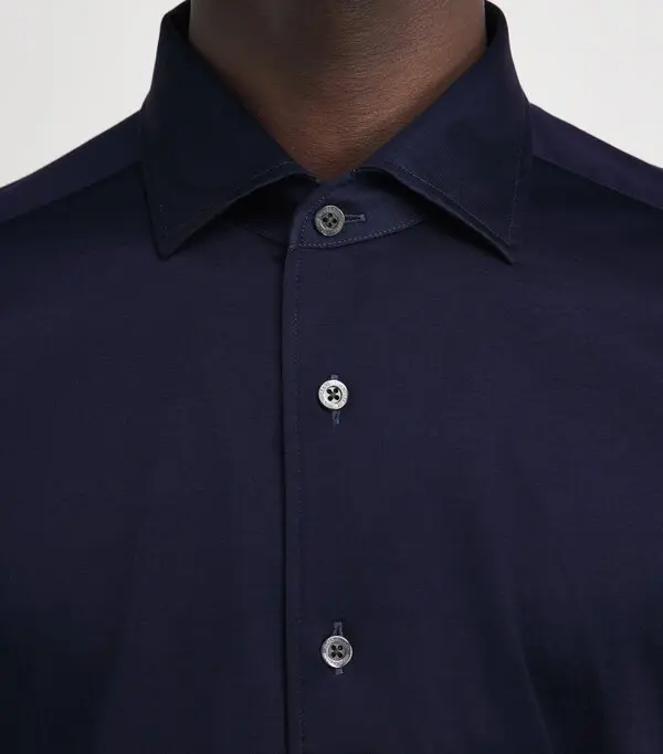 Corneliani Cotton Twill Long-sleeve Shirt