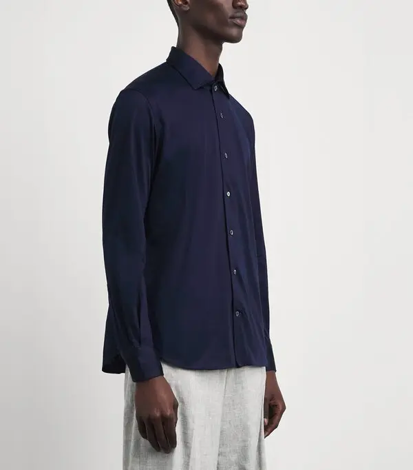 Corneliani Cotton Twill Long-sleeve Shirt