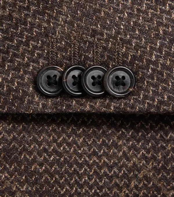 Corneliani Virgin Wool Mouliné Check Blazer