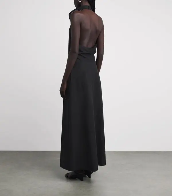 Camilla And Marc Halterneck Grace Maxi Dress - Black