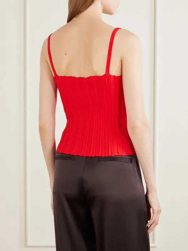 Staud Skye Ribbed Jersey Tank