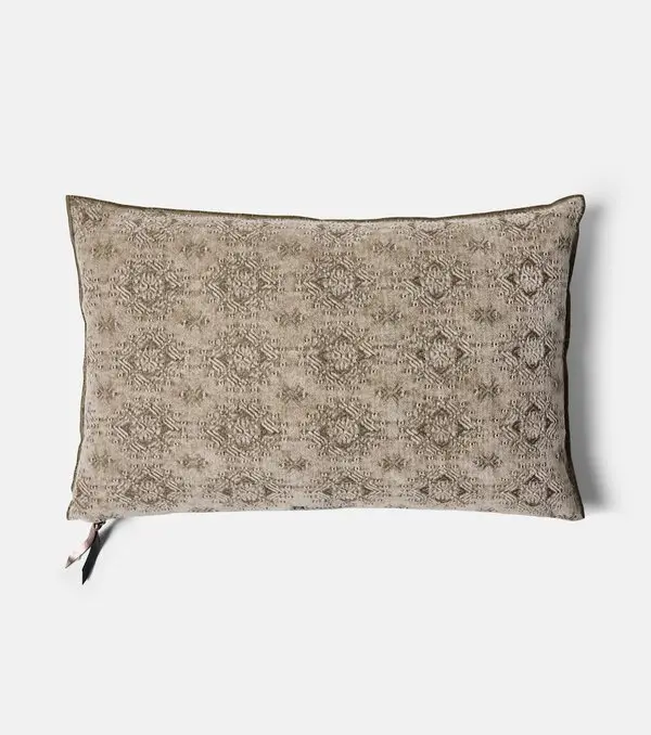 Maison De Vacances Cotton-blend Jacquard Cushion