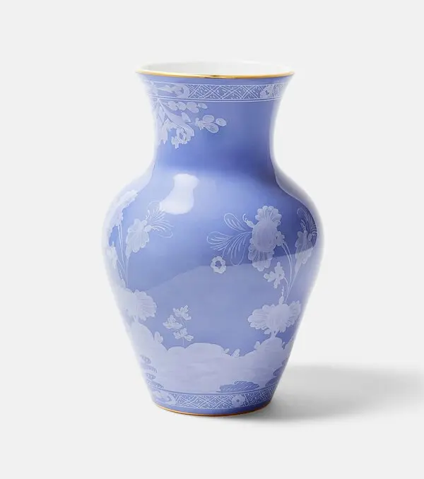 GINORI 1735 Oriente Italiano Ming Porcelain Vase - Blue