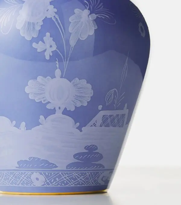 GINORI 1735 Oriente Italiano Ming Porcelain Vase - Blue