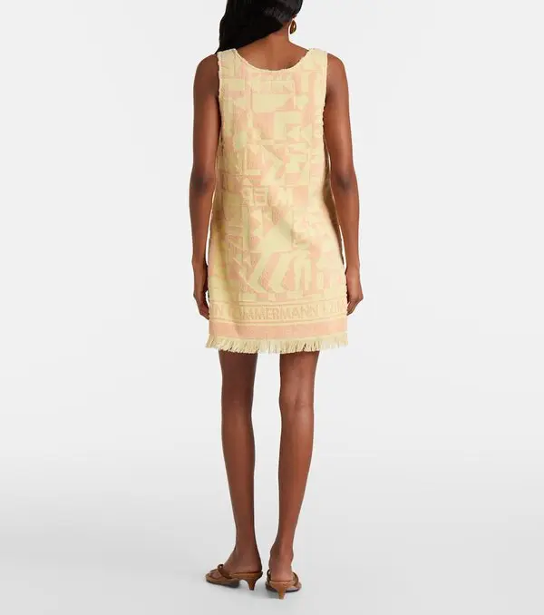 Zimmermann Solstice Towelling Cotton Terry Minidress
