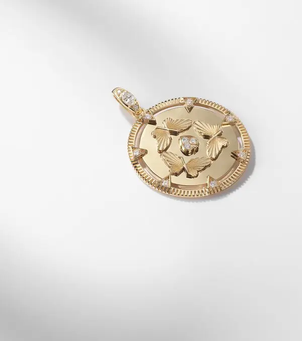 FOUNDRAE Reverie 18kt Yellow Diamond Pendant