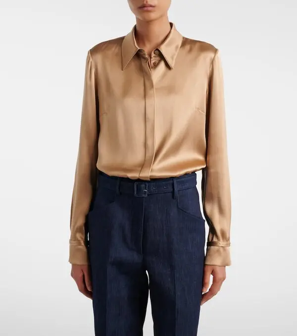 Gabriela Hearst Silk Satin Shirt