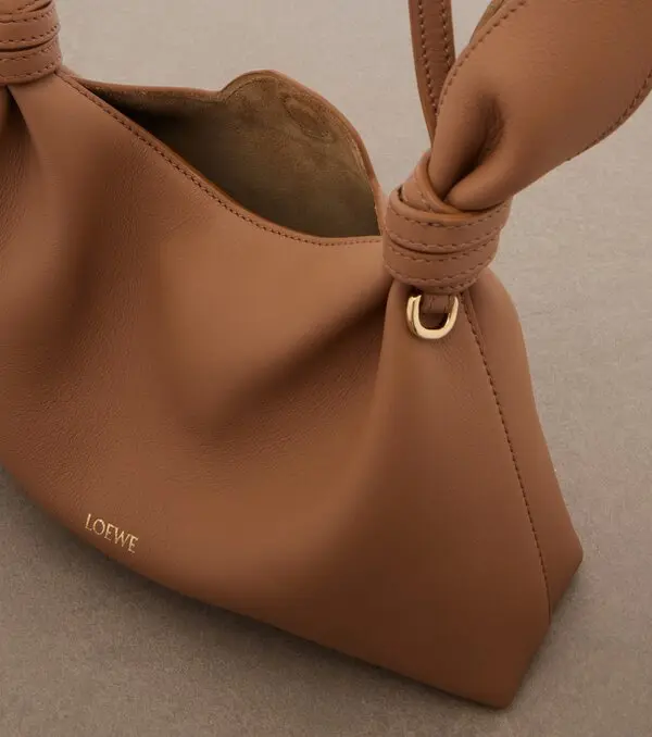 Loewe Scarf Mini Leather Shoulder Bag - Brown