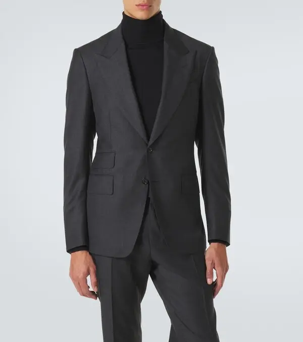 TOM FORD Shelton Wool Suit - Grey