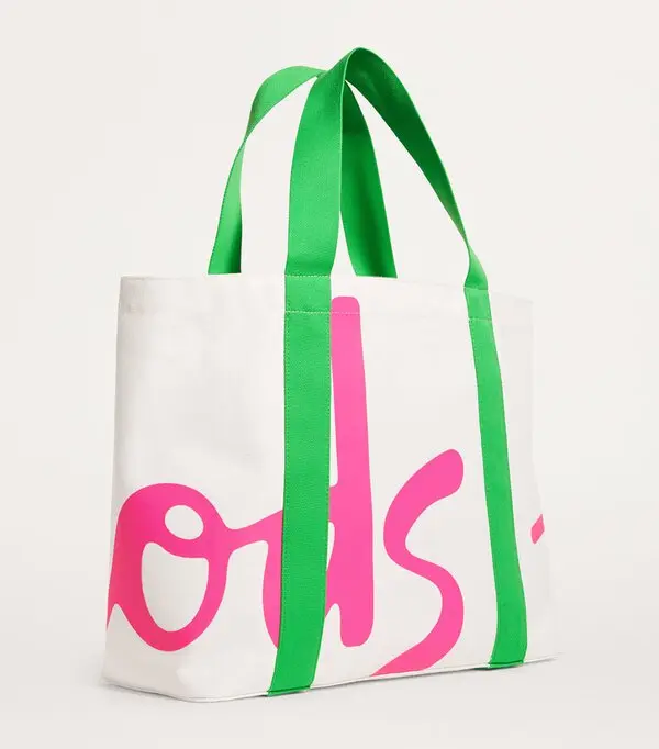 Harrods Medium Cotton Logo Tote Bag