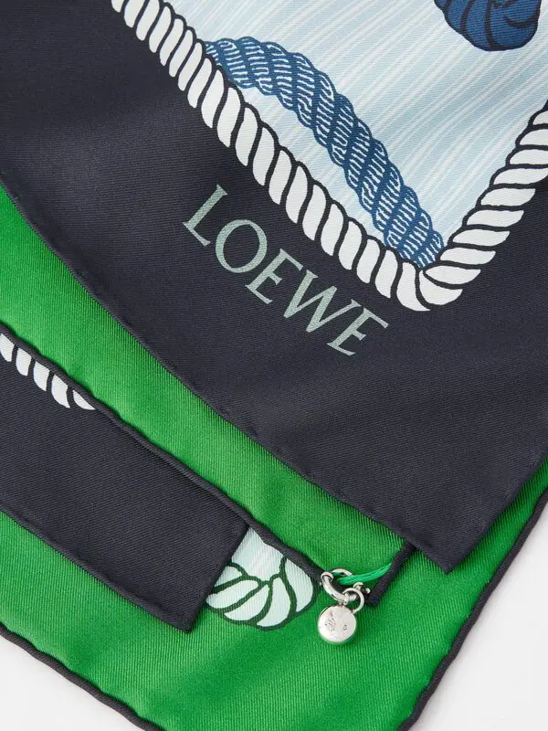 Loewe Printed Silk Scarf - Multi