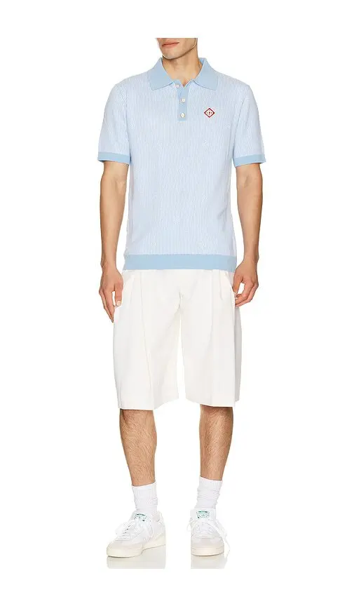 Casablanca Pinstripe Polo Shirt In . Also