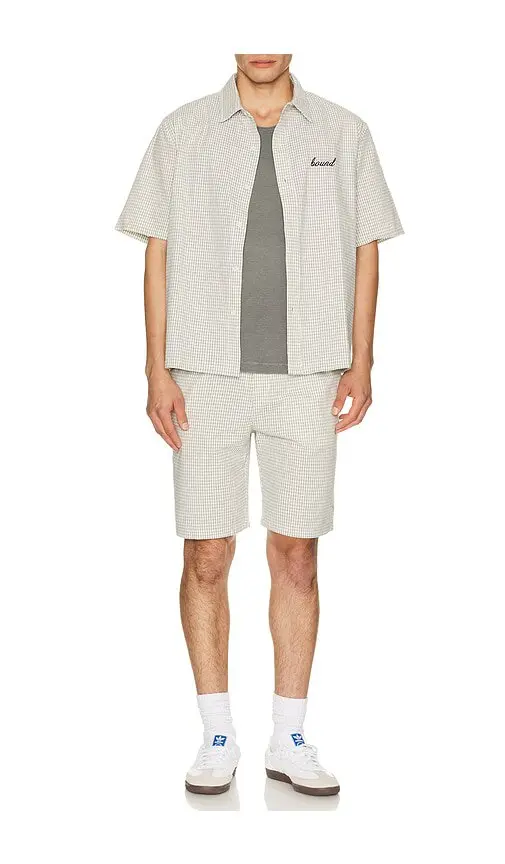 BOUND Gingham Shorts - Grey