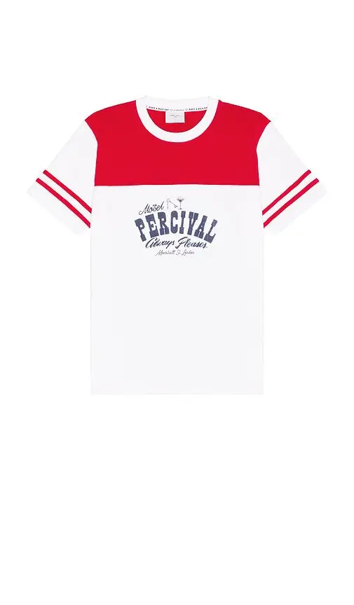 PERCIVAL Cut And Sew Regular Tee In . Also - White