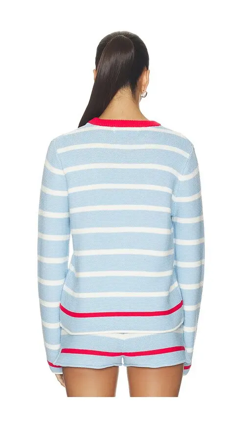 Solid & Striped Cotton Knit Hudson Sweater