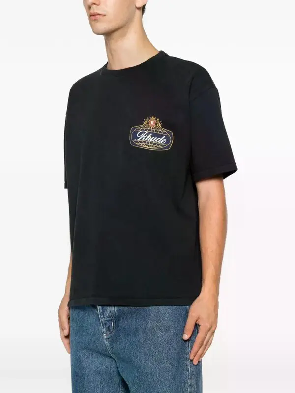 Rhude Safari Crest Short-sleeve T-shirt - Black