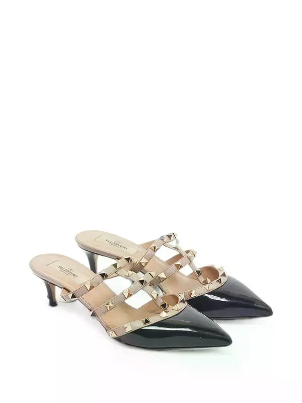 Valentino Garavani Rockstud Leather Heeled Sandals