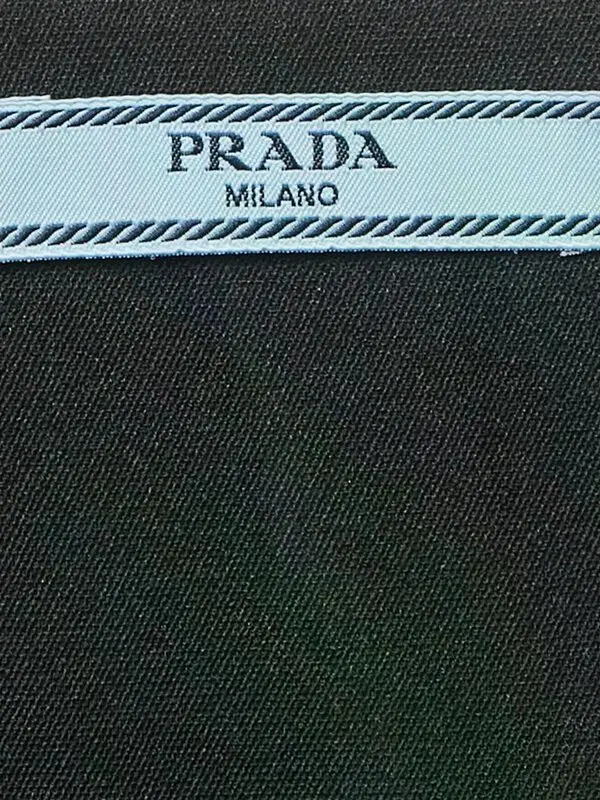 Prada Belted Slim Fit Crepe Trousers
