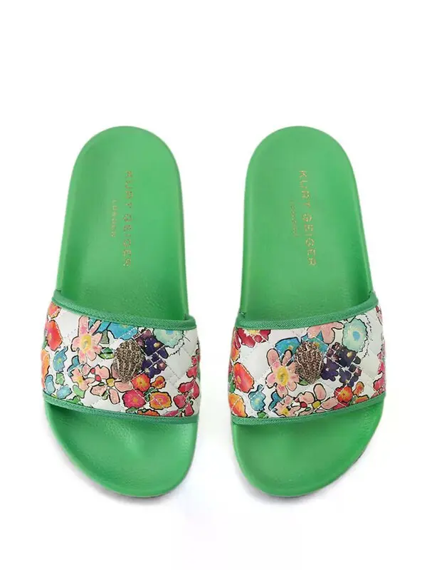 Kurt Geiger Meena Eagle Slides - Green