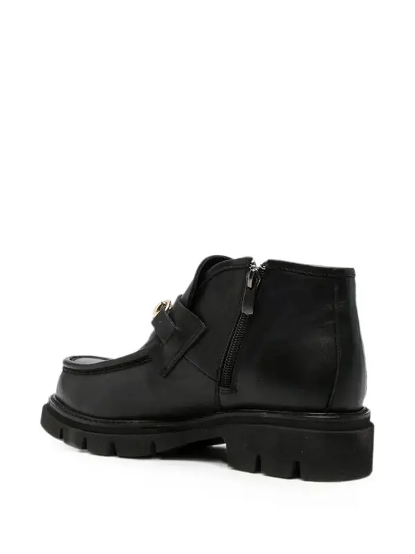 SERGIO MORETTI FIRENZE Horsebit Detail Ankle Boots