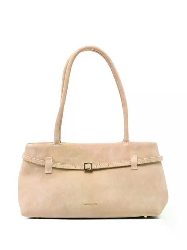 Manu Atelier Le Cambon Buckle-detail East-west Bag - Neutrals