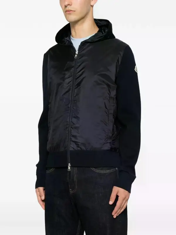 Moncler Logo-patch Panelled Hoodie