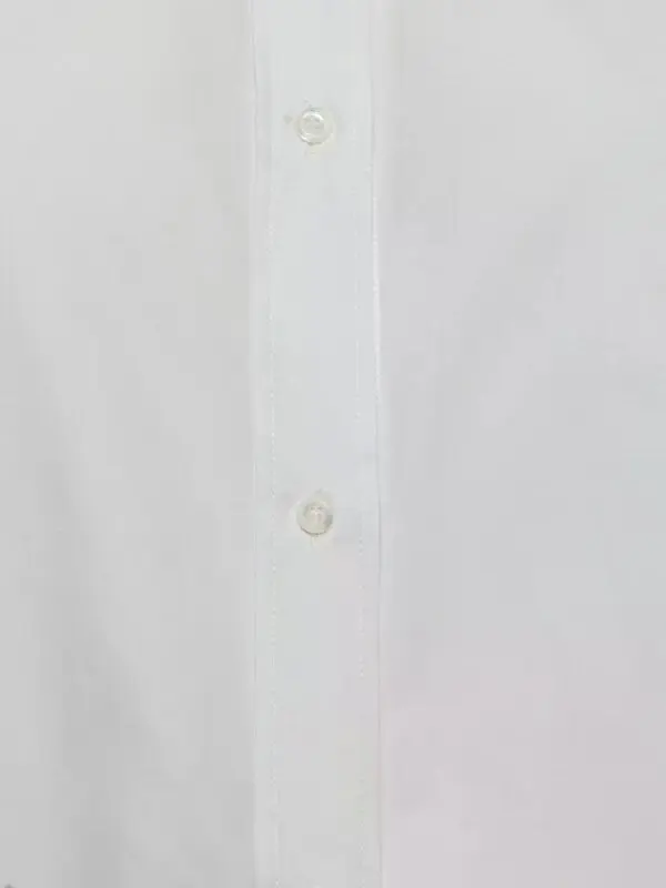 Miu Miu Oversized Band Collar Cotton Shirt