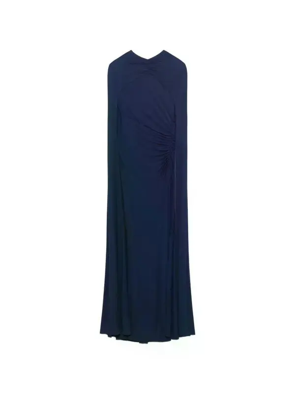 Simkhai Ruched Cape Gown