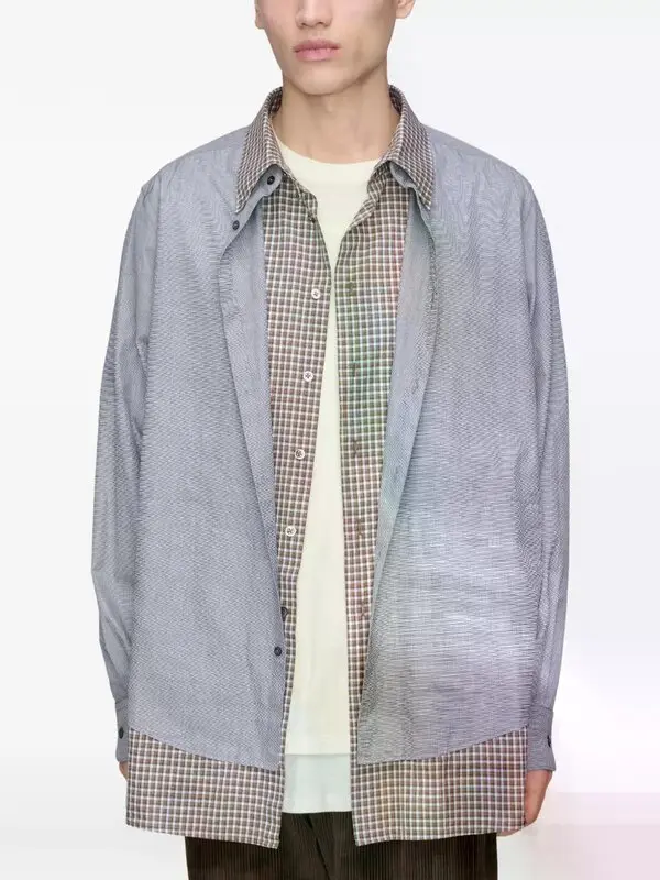 MAISON MARGIELA Check-pattern Double-layer Shirt