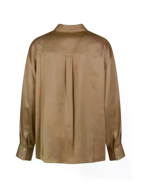 Peserico Plain Long Sleeve Shirt - Neutrals