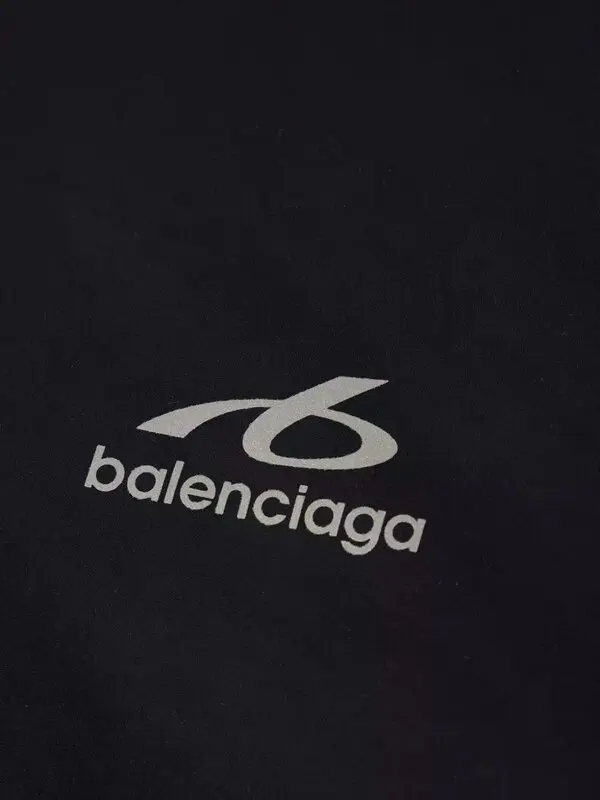Balenciaga Logo Print Raglan Sleeve T-shirt