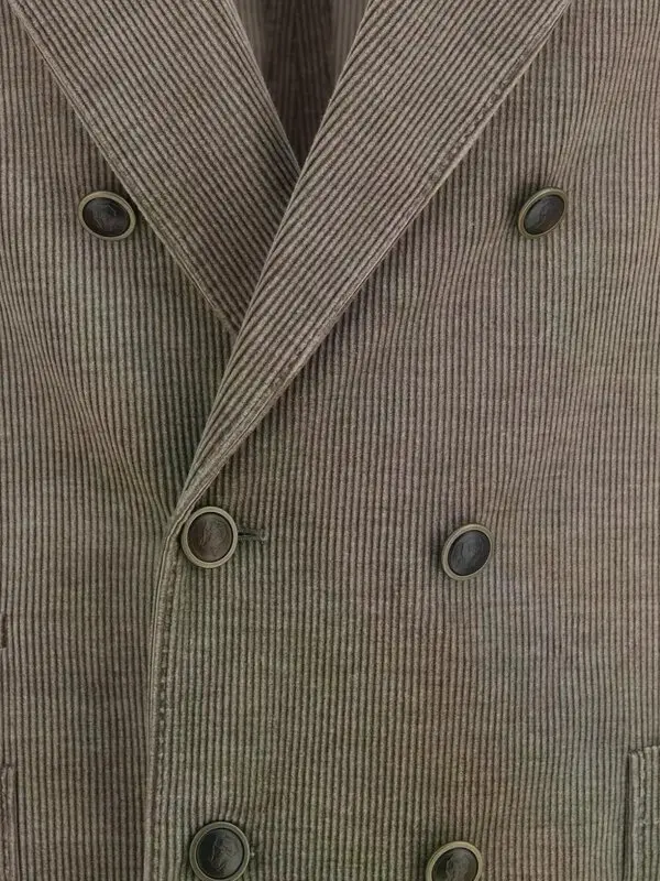 Brunello Cucinelli Double-breasted Corduroy Jacket