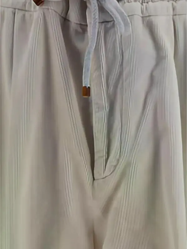 Brunello Cucinelli Corduroy Drawstring Trousers - Neutrals
