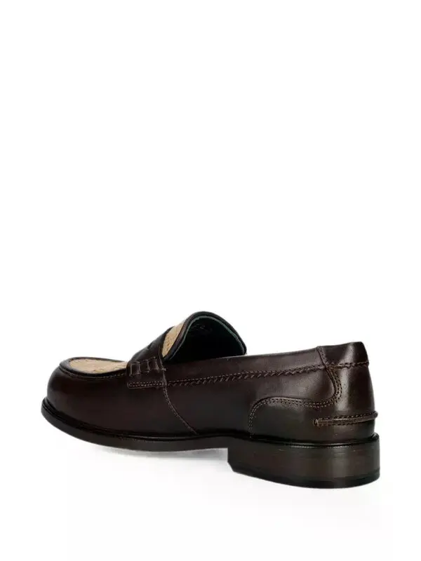 Clarks Woven Panel Penny Loafers