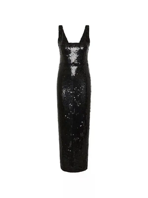 Rachel Gilbert Kayla Sequin-embellished Gown - Black