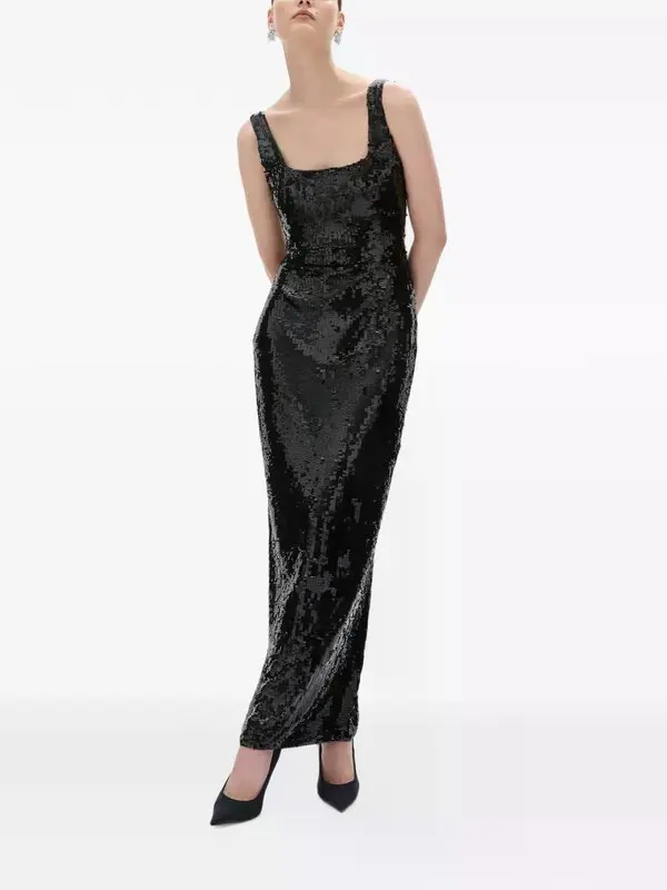 Rachel Gilbert Embellished Gown - Black